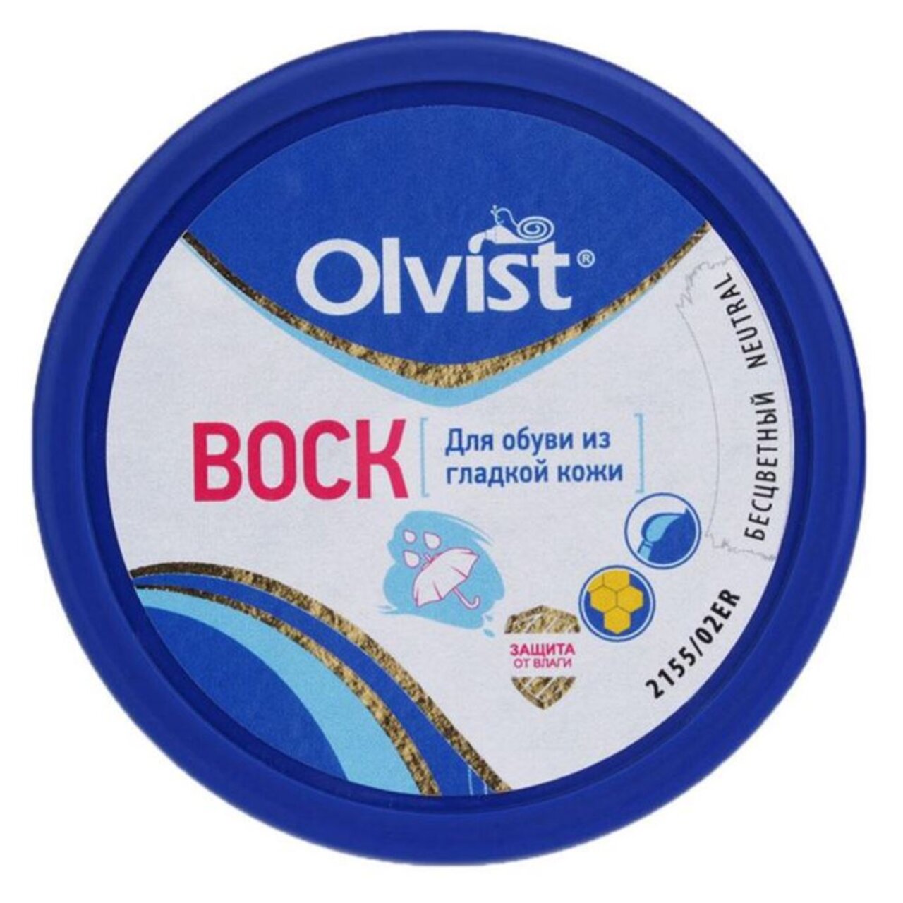 Olvist бесцветный воск для обуви 100 мл - защитный блеск и уход за кожей обуви