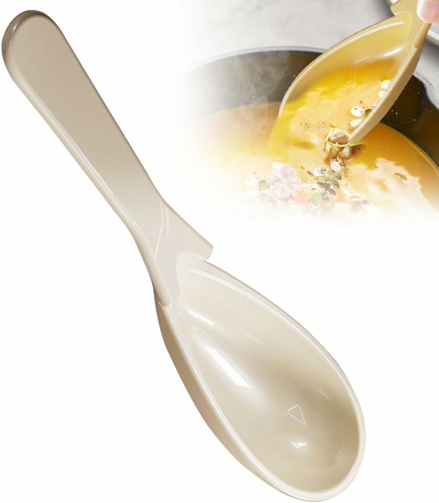 Антискользящие ложки для мисок, китайские ложки для рисового супа.