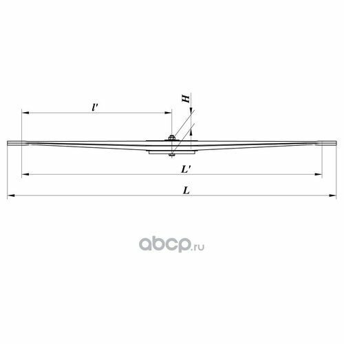 Рессора многолистовая в сборе ЧМЗ 690003812