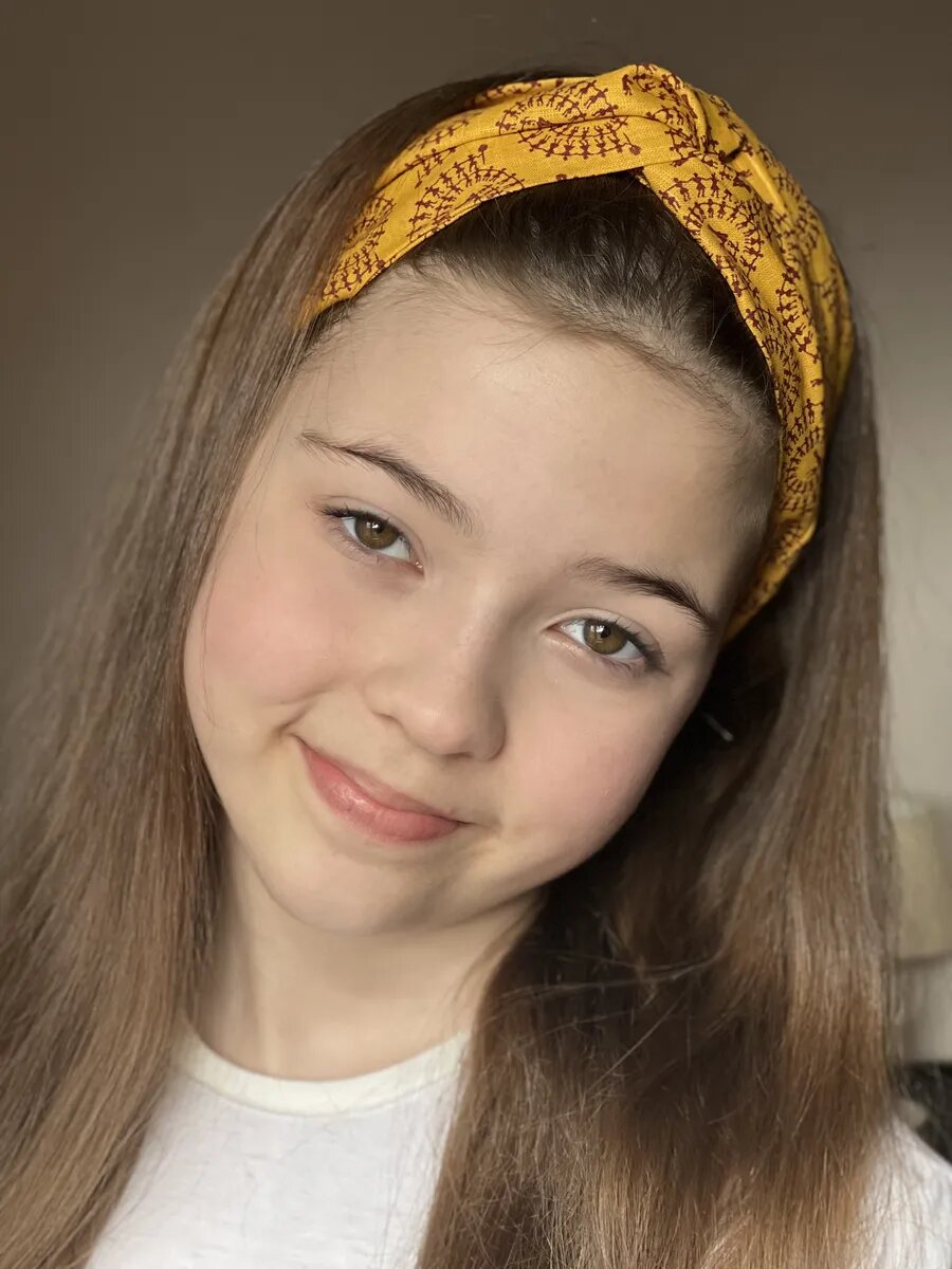 Повязка на голову женская летняя широкая