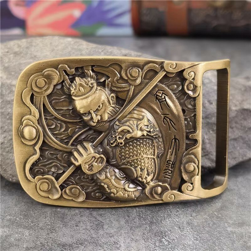 Пряжка на ремень латунь ременная латунная 40 мм с король обезьян бляха армейская латунь ссср