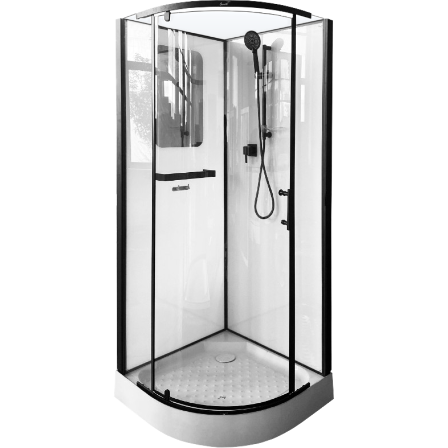 Душевая кабина Ceruttispa Korra 90B профиль черный