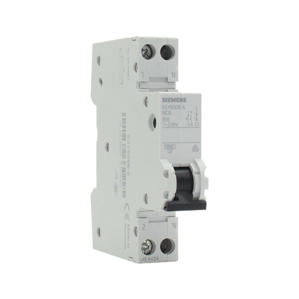 Siemens 5SY6006-6 1P+N 6A (B) 6kA Автоматический выключатель