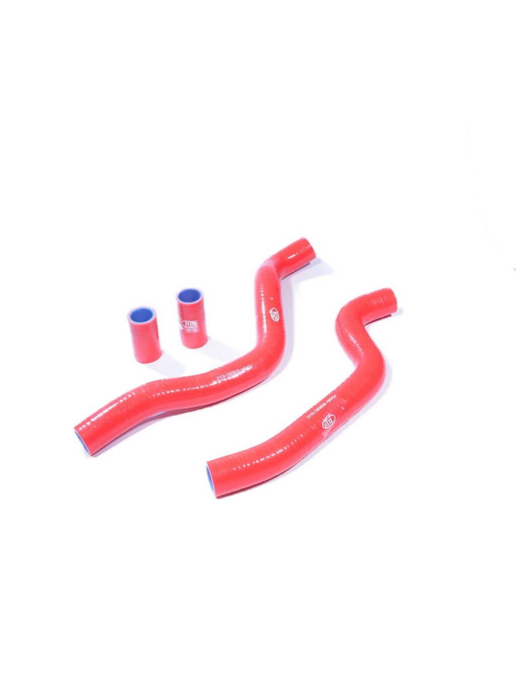 Патрубок системы охлаждения 2110 (4 шт.) "ПТП64" красный