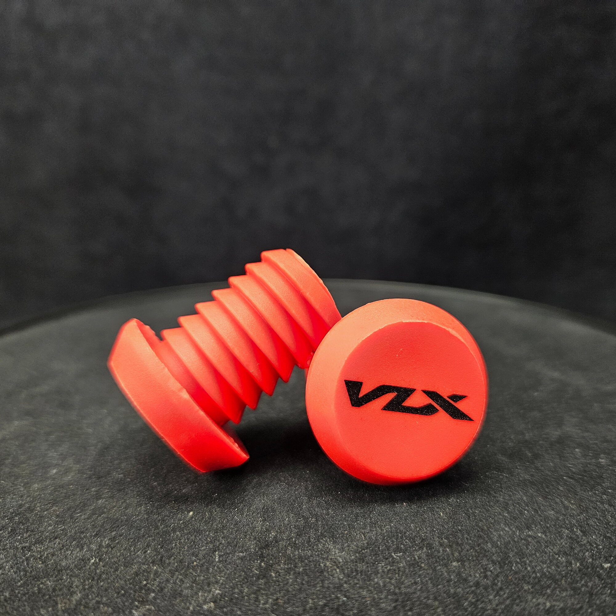 Заглушки руля (баренды, грипстопы) VLX, аналог ODI, пара, красные