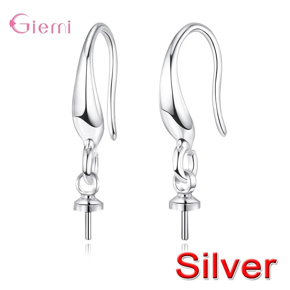 Цена по прейскуранту завода-изготовителя, 10 шт, крючки для сережек из стерлингового серебра 925 пробы, модные простые крючки для ювелирных изделий своими руками, крючки из чистого серебра, оптовая продажа