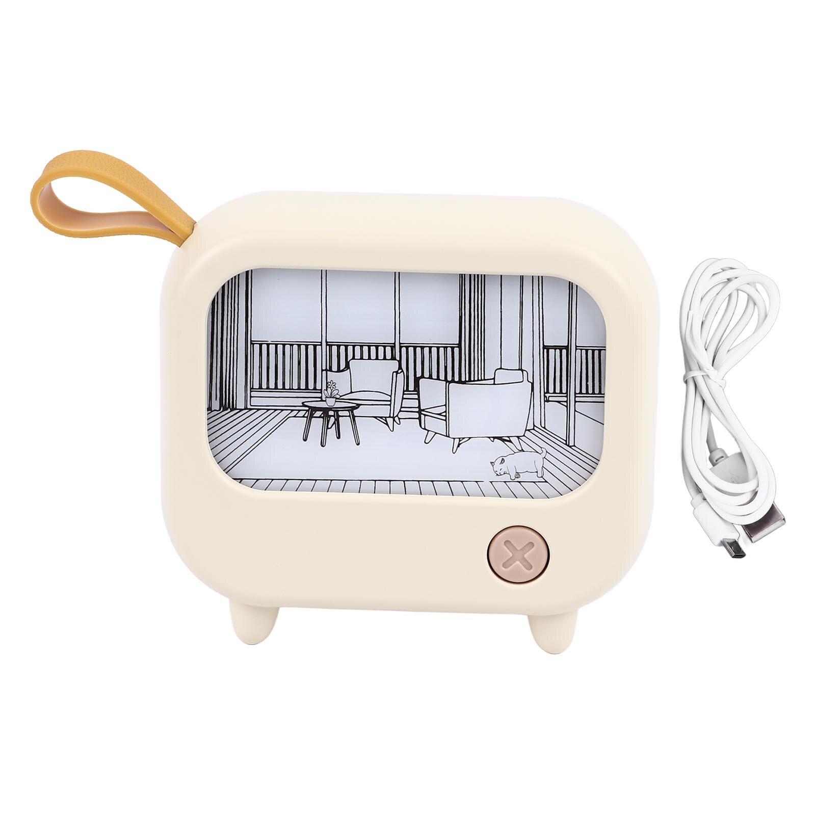 Освещение покраски ночная световая телевизионная форма 2 режима освещения USB Перезаряжаемый портативный стол