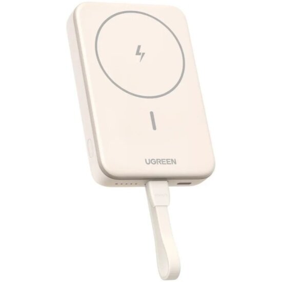 Внешний аккумулятор Ugreen PB760 (35341B) 10000mAh MIni Magnetic Wireless 20Вт, белый