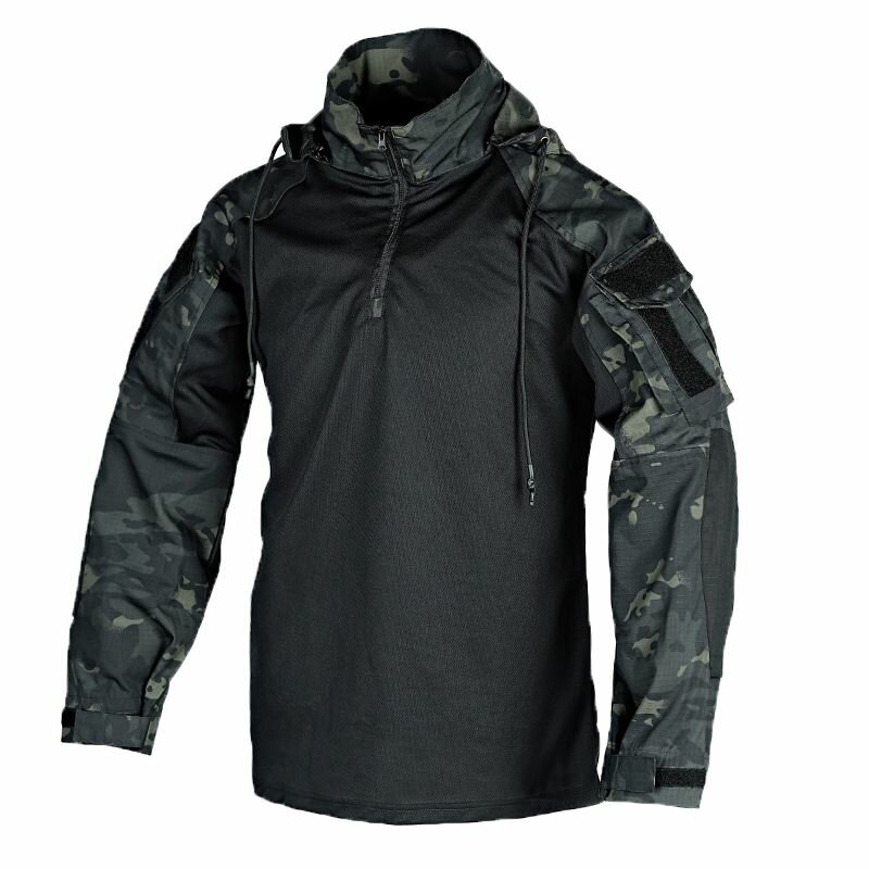 Охотничий Костюм С Капюшоном , Мужская рубашка , Тактическая Футболка