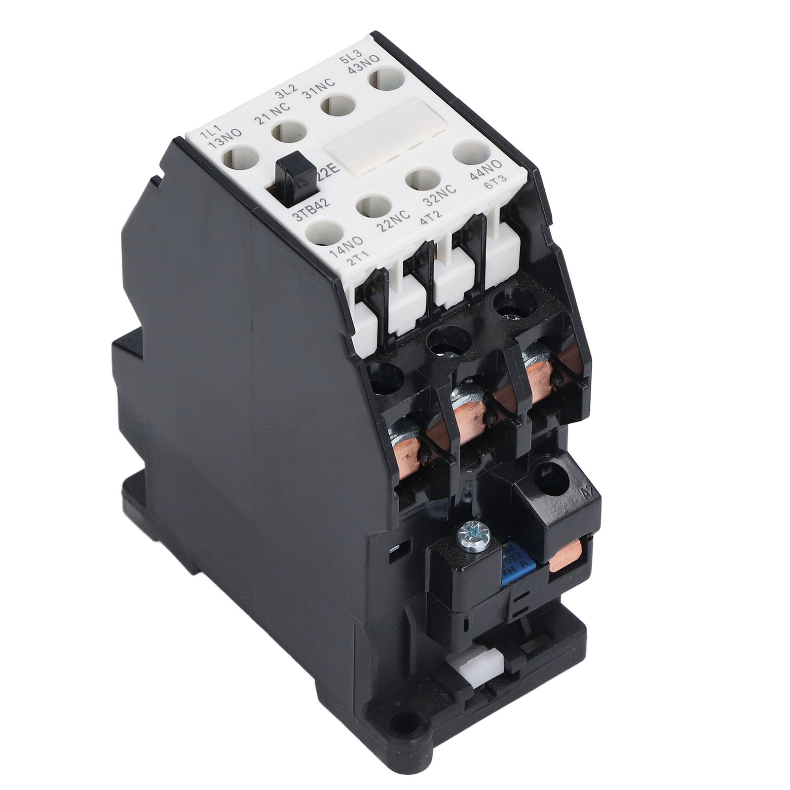 Контактор переменного тока 2NC+2NO DIN Rail для жилых электросетей 16A 3TB42 220V 50Hz из материалов PA66 и термореактивного пластика