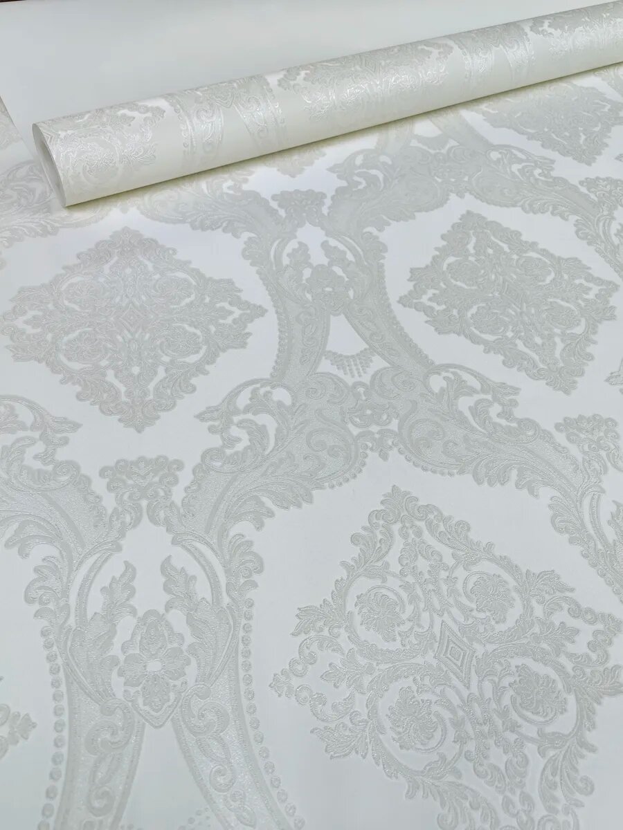 Обои шелкография в зал с вензелем