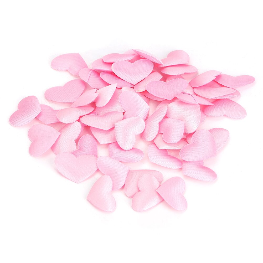 500 штук губчатых полотен в форме сердца для украшения на свадьбу, годовщину, День святого Валентина (2,1 см, розовый, 500 штук в пакете)