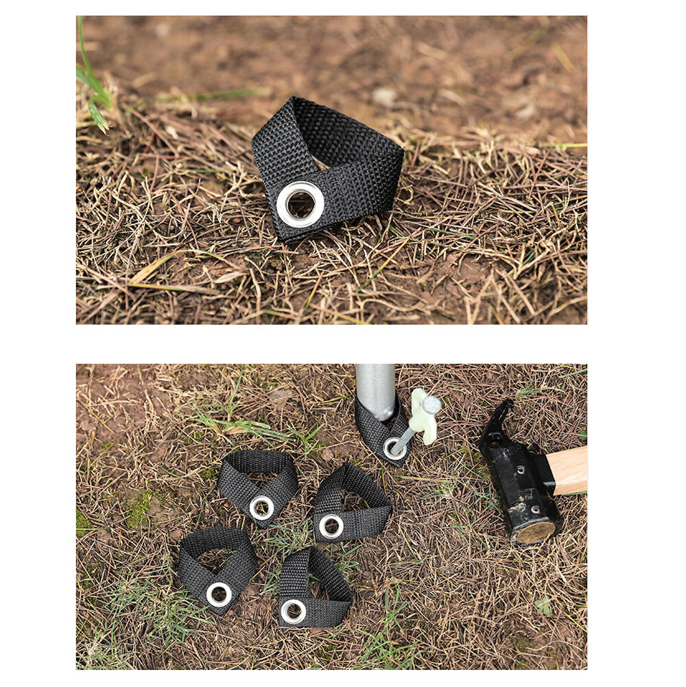 Пряжка для крепления стержня навеса, 8 шт, фиксирующая, лямка, аксессуар для палатки.