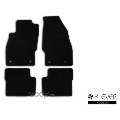 Коврики в салон Klever Econom OPEL Corsa D 3D, 5D 2006-2010, 2011-2014, хб, 4 шт. (текстиль) / Опел Autofamily KLEVER01371401200K