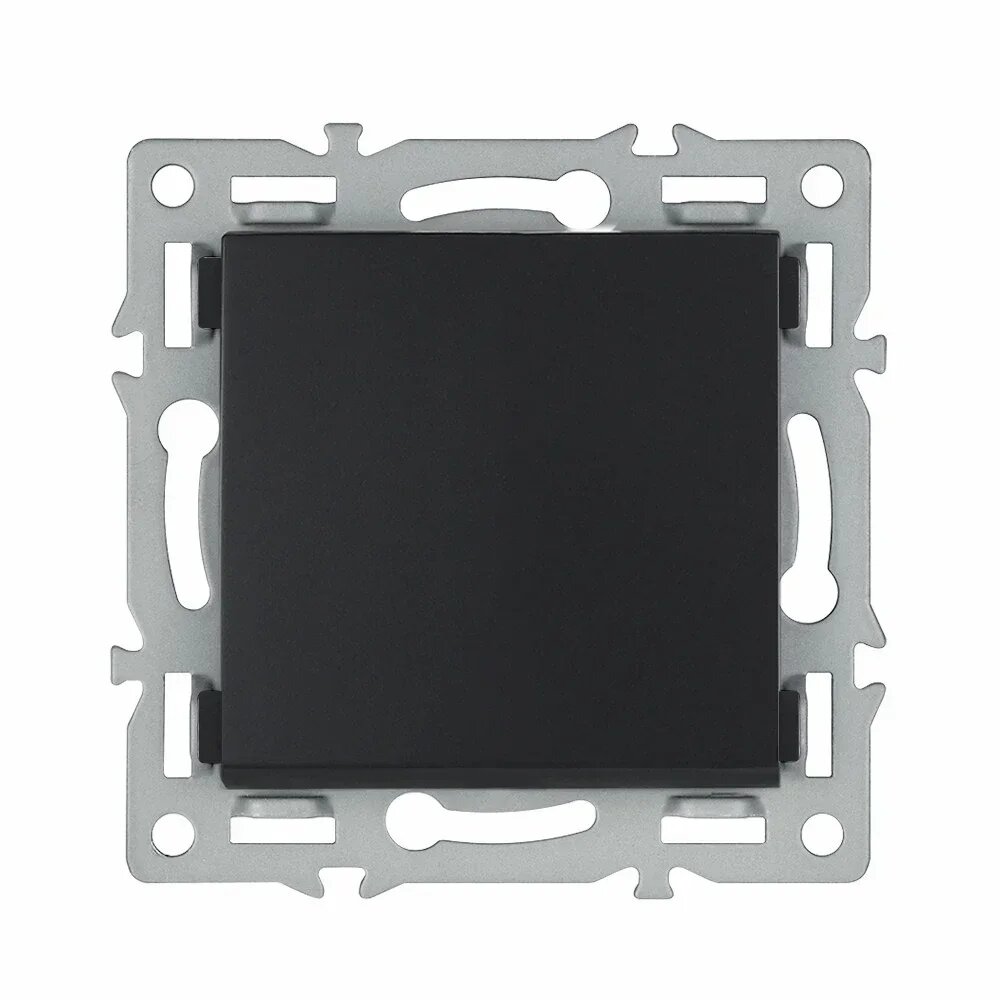 SRAN F9 серия черные розетки и выключатели 1gang 1way