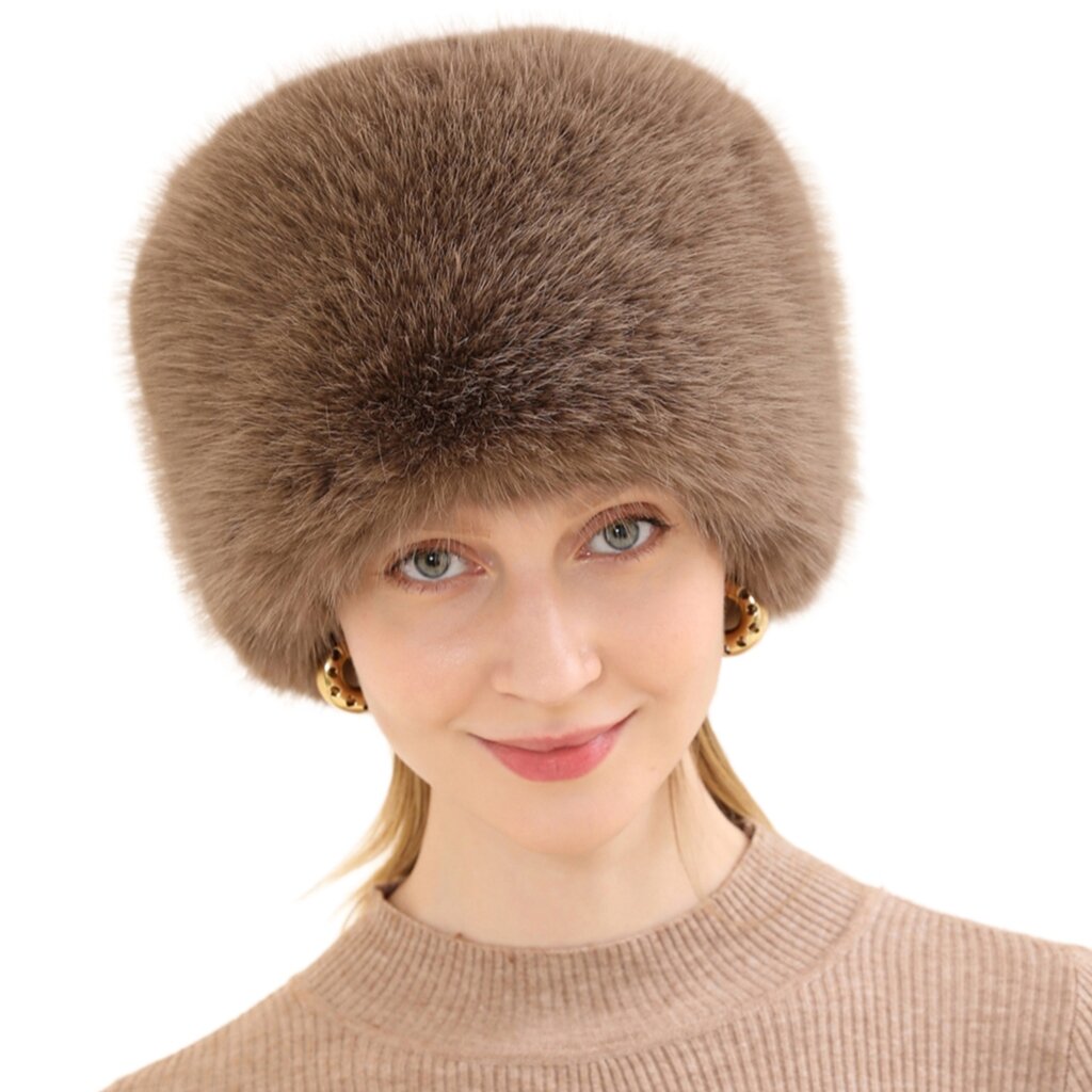 Зимняя шапка из мягкого искусственного меха, Пушистая Зимняя панама, женская Мохнатая Рыбацкая шляпа