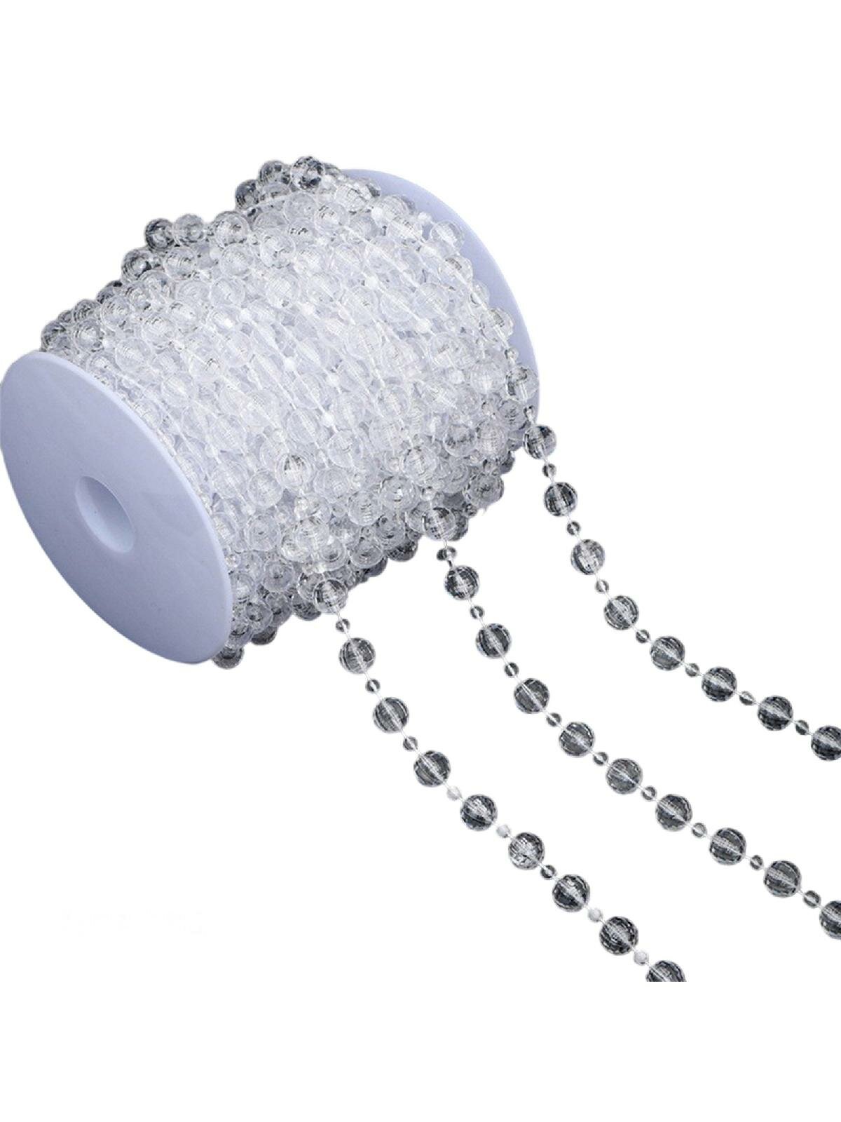 Набор для шитья одежды, diy ювелирные изделия ручной работы аксессуары цепочка из бисера с огранкой в виде цепочки шариковые бусины большие бусины 10 прозрачных цветов