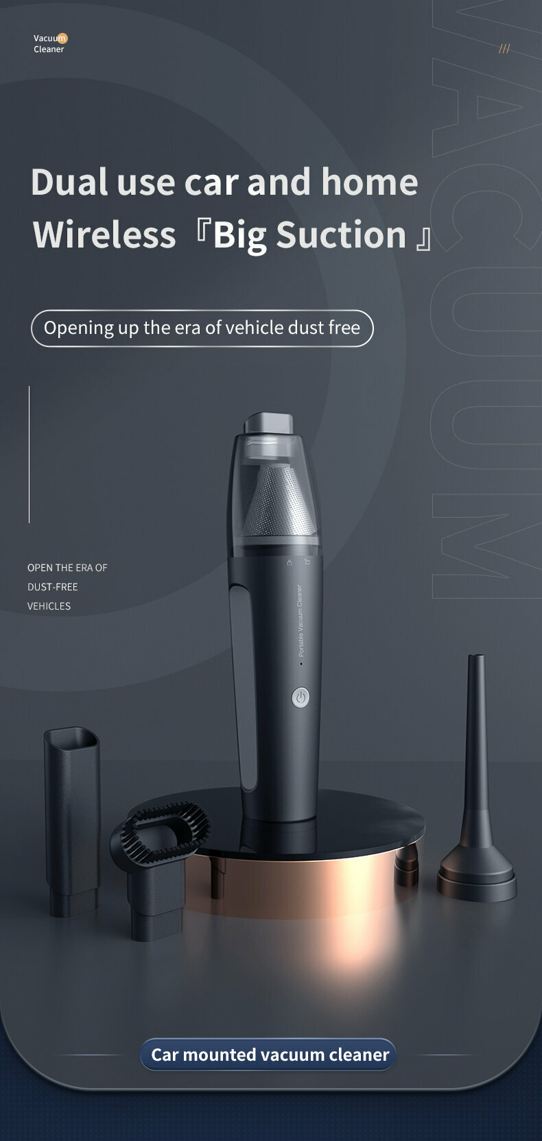 Трехрежимный беспроводной пылесос, портативный автомобильный пылесос, зарядка Type-C, зеленая модель