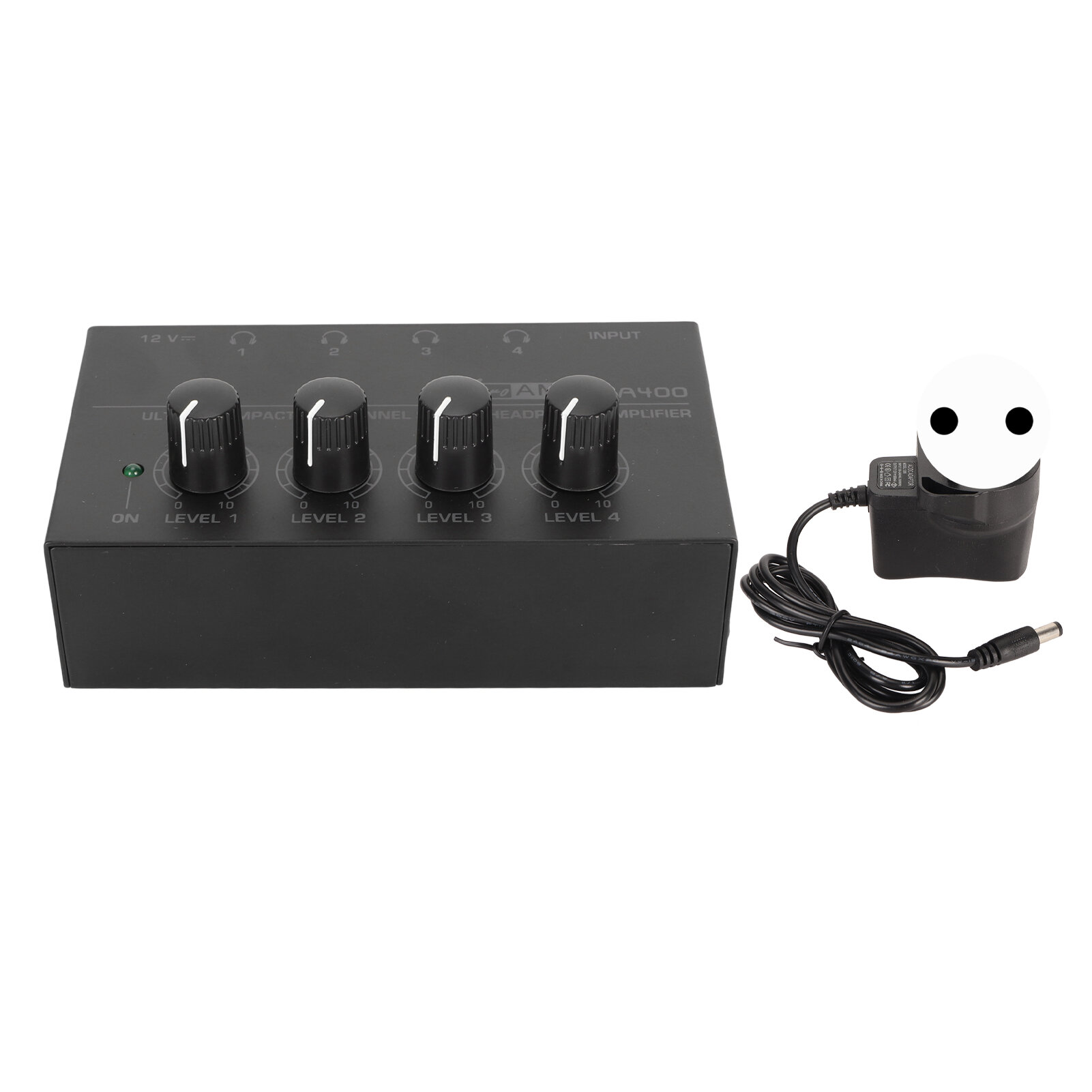 4-канальный усилитель для наушников, низкий шум, регулятор громкости (EU)