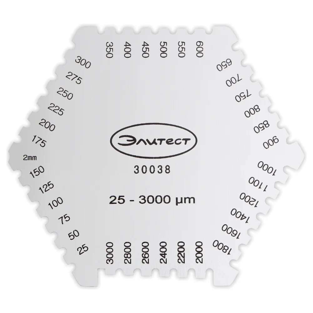 Элитест Толщиномер-гребенка неотвердевшего слоя краски (25 - 3000 мкм) 00154125