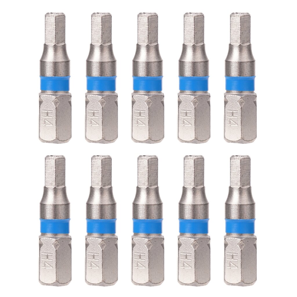 10 шт. Магнитная шестигранная отвертка с хвостовиком 4 мм для домашнего ремонта, замена бит для утерянных, сломанных бит