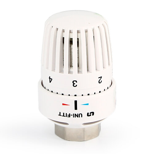 Термостатическая головка S, M30х1,5, белая UNI-FITT
