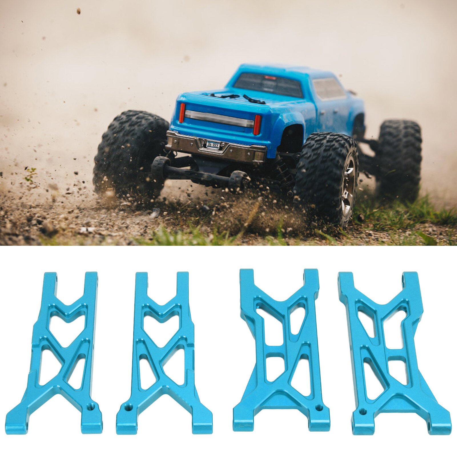 RC нижние рычаги подвески, алюминиевый, для ARRMA Typhon, 1/10 масштаб, с высокой прочностью и низкой деформацией