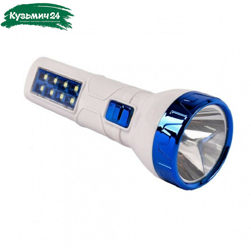 Фонарь ручной Feron TH2412 TYPE-C 51735 с солнечной батареей, 2 режима, белый