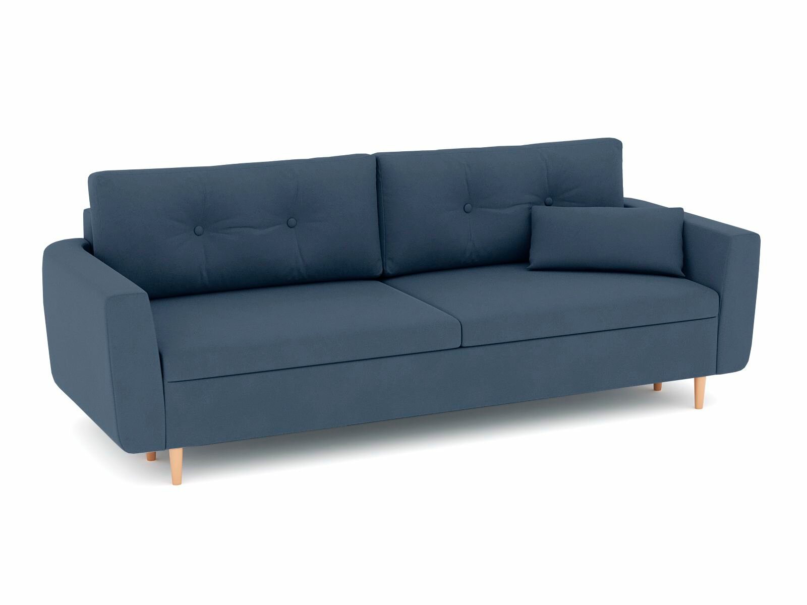 Диван - кровать Норфолк, пантограф, 232*90*95, велюр Мазерати Дарк Блю 23