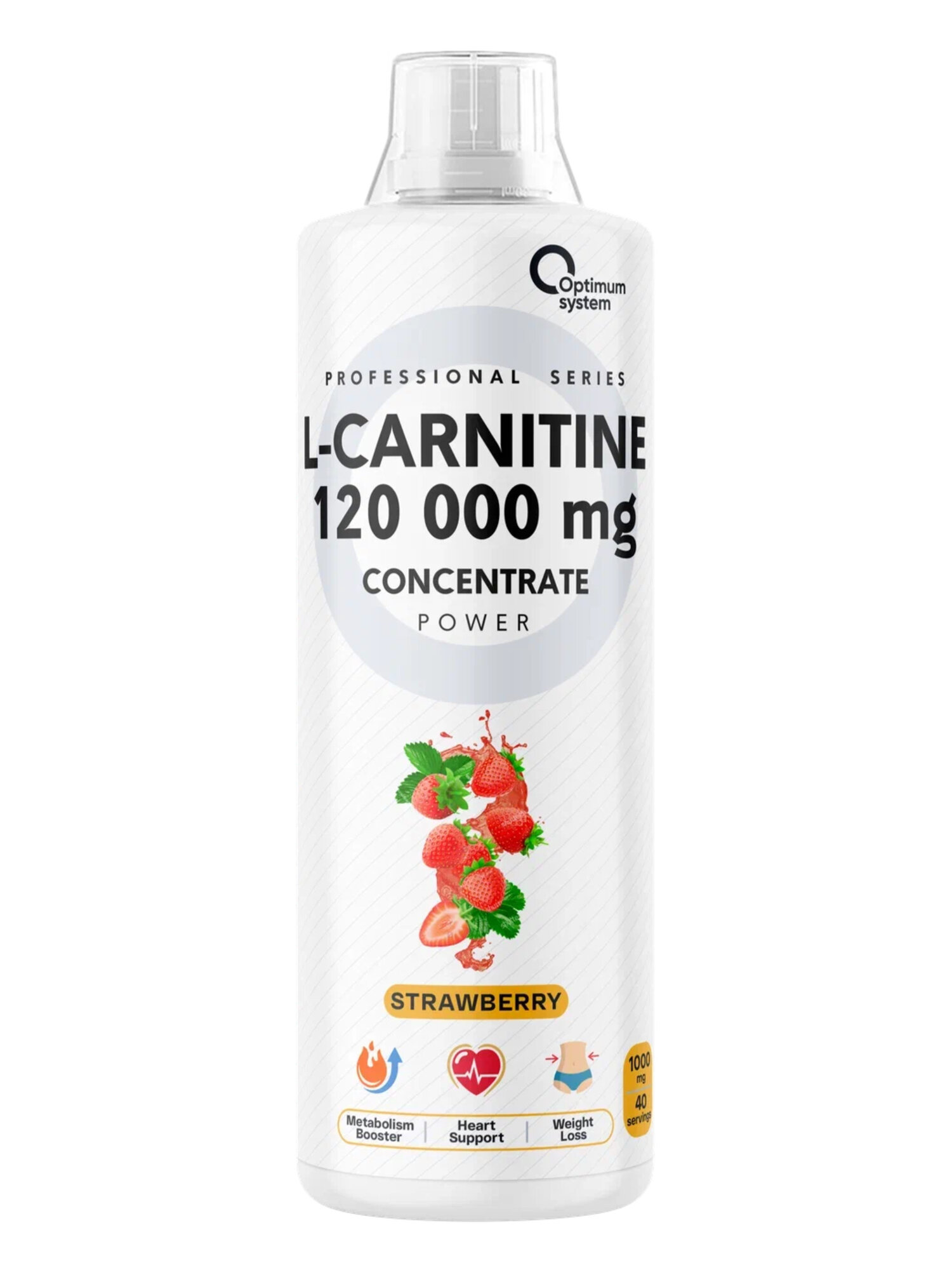 Optimum System L-Carnitine Concentrate 120000 Power 1000 мл - Клубника