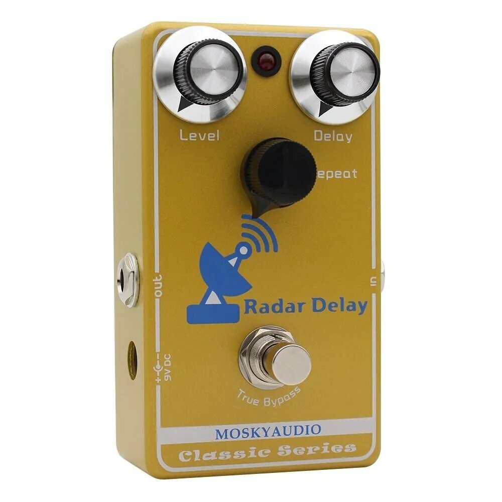 MOSKYAUDIO DELAY Гитарная Педаль Radar Delay С Аналоговым Прямым Сигнальным Трактом Цифровые Аналоговые Эффекты Естественного Звучания
