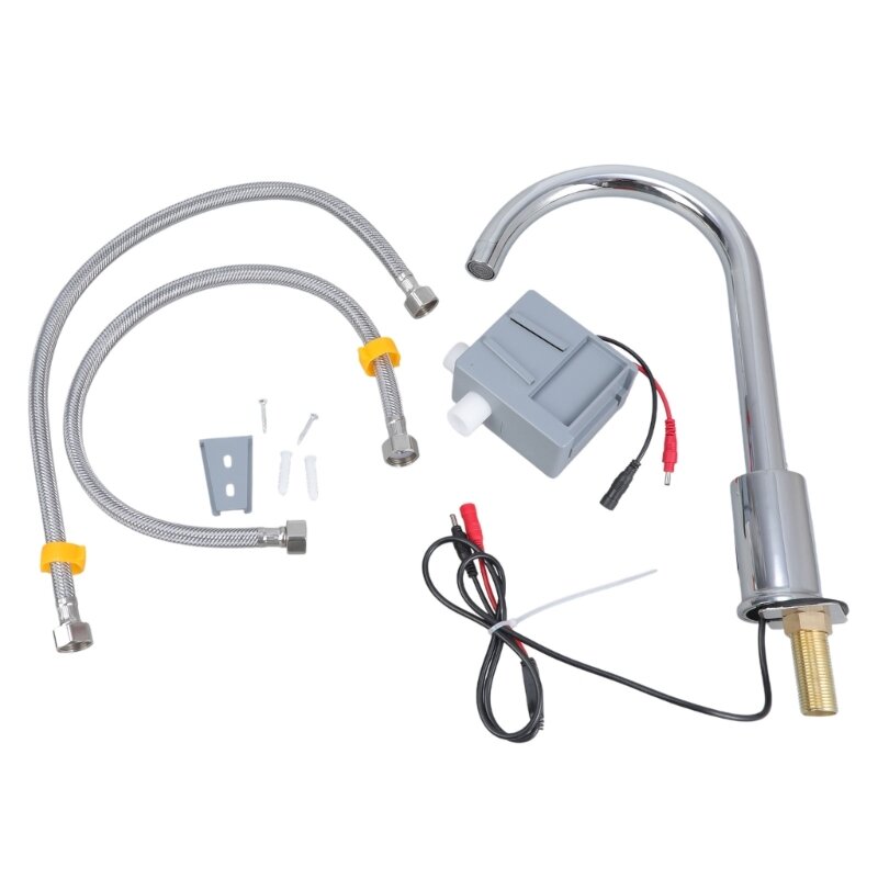 (1 набор) Высокий кухонный бесконтактный смеситель 4 предмета, от батареи