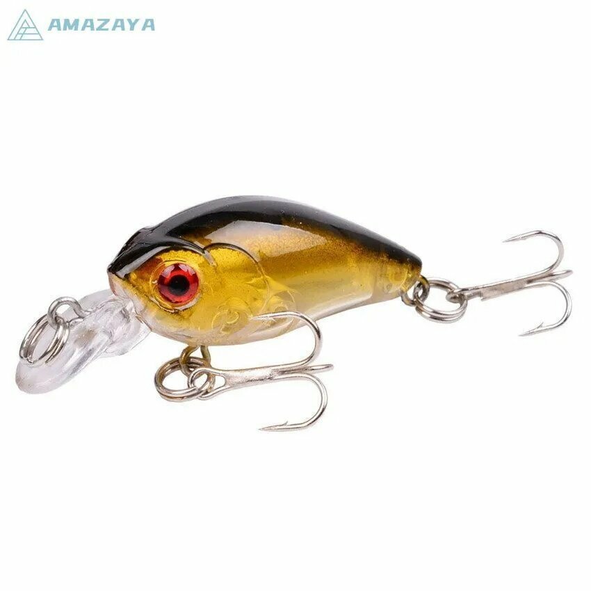 1шт Микро Кренкбейт CR0002A Плавающая рыболовная приманка Topwater Hard Wobbler Mini Bait 4,5 см-3,5 г