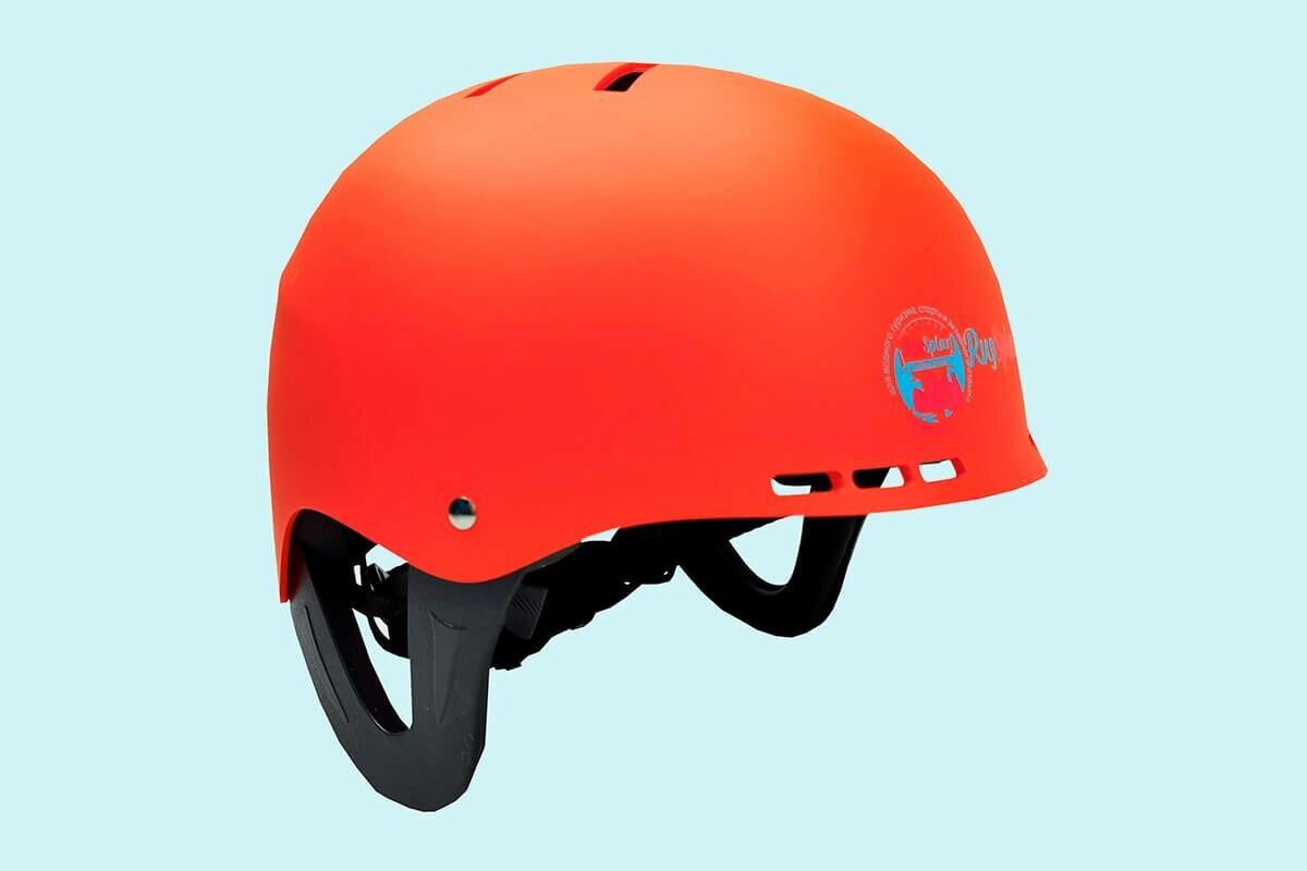 Шлем, каска для сплава rs player размер M, оранжевая