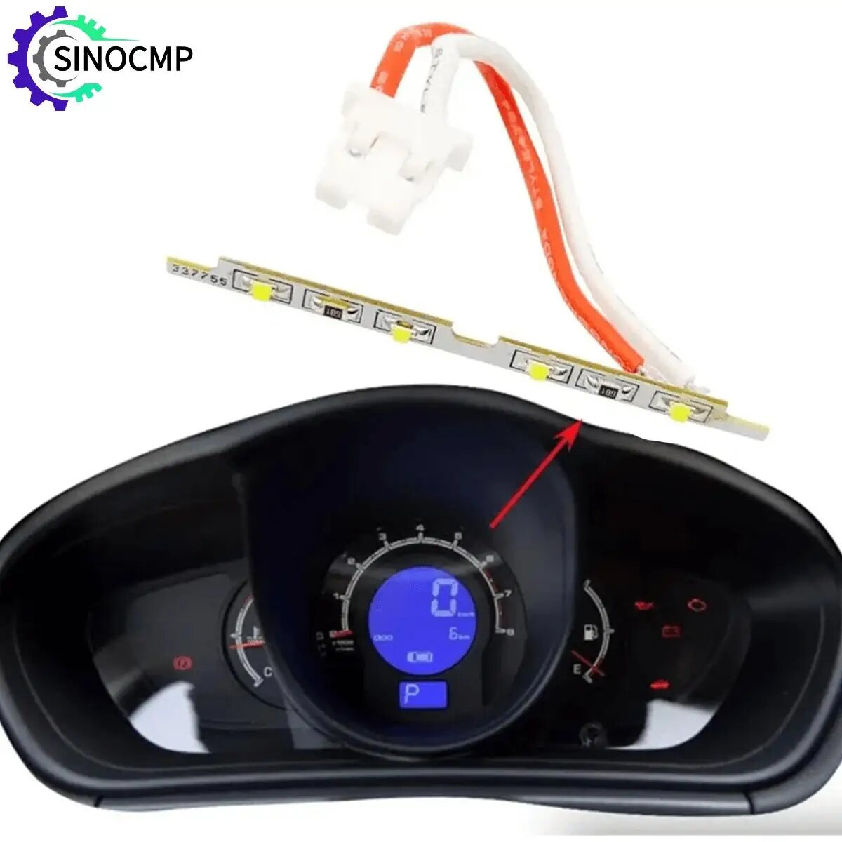 Подсветка ЖК-экрана, панель лампы для Lifan X60, панель лампы спидометра, приборный тахометр, аксессуары для ремонта салона автомобиля