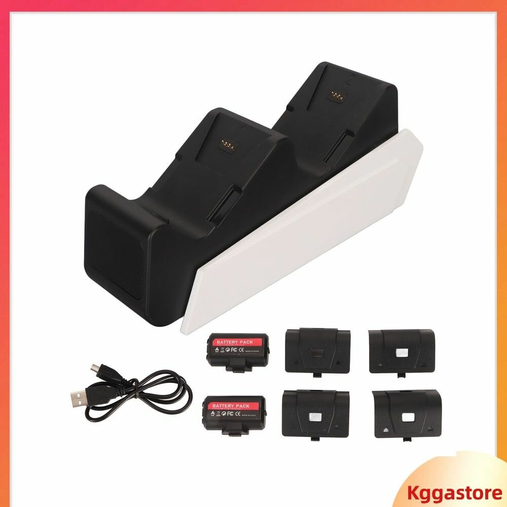 Док-станция для зарядки с двумя контроллерами для Xbox Series X/S, с батарейными блоками