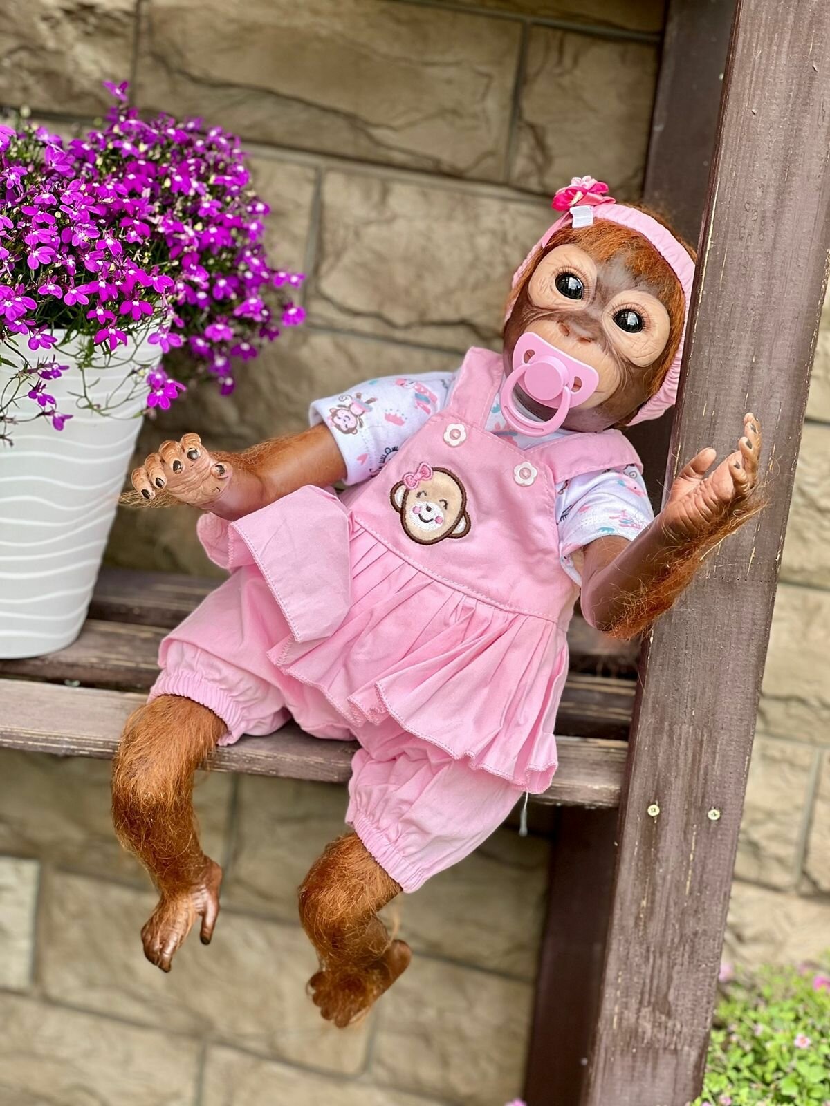 Кукла мягконабивная 52см в пакете