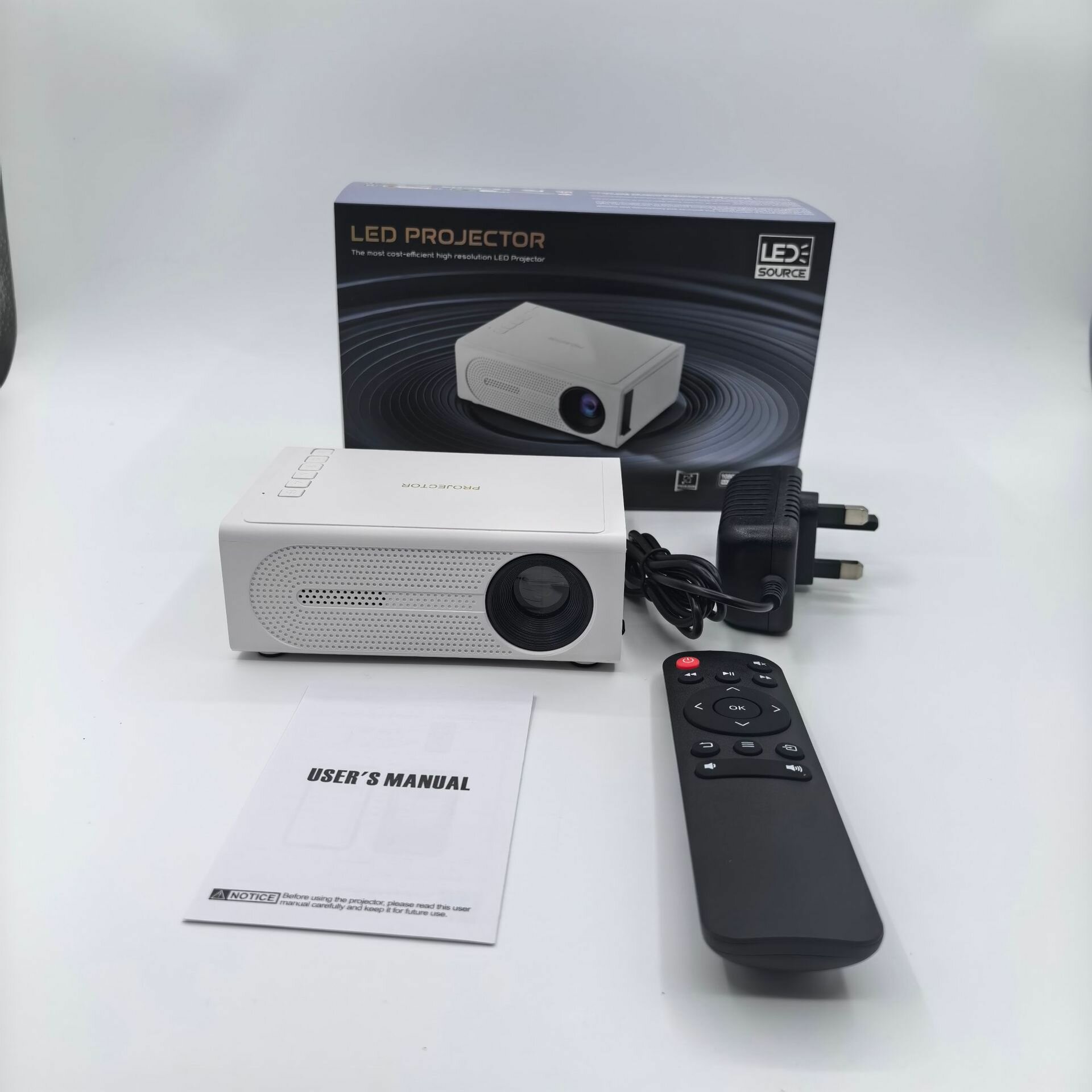 M200S Новый домашний мини-проектор, портативный, проводной, для детей, проектор с синхронизацией экрана с мобильным телефоном