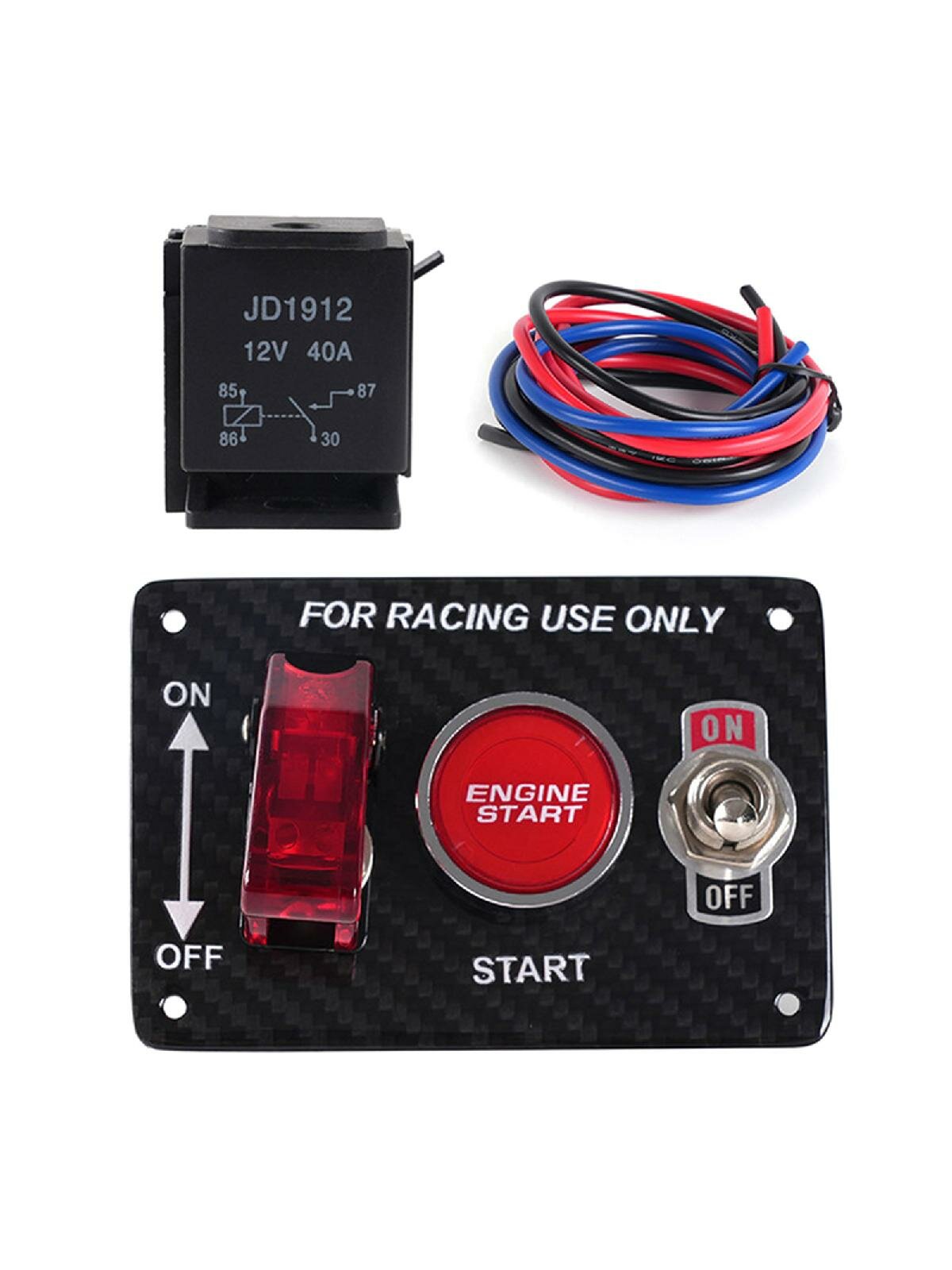 Простая установка Панель тумблера зажигания двигателя, тумблер Push Start