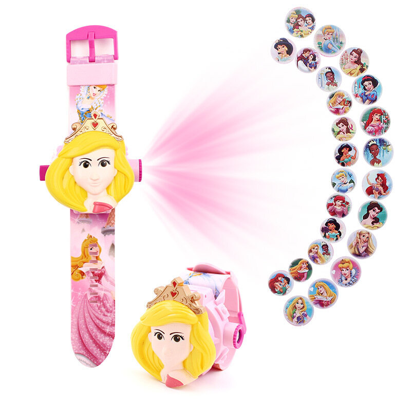 В наличии оптом детские мультяшные часы с 24 проекциями, мультяшные флип-часы, интернет-знаменитости проекционные часы