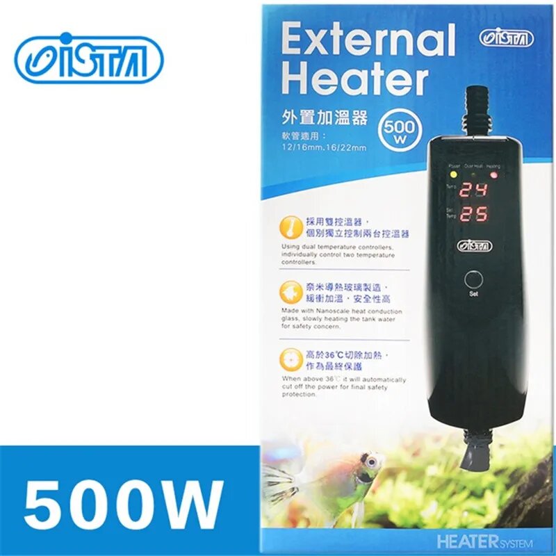 Внешний нагреватель для аквариума HONGYI, 150 Вт, 300 Вт, 500 Вт EU adapter plug, 500W
