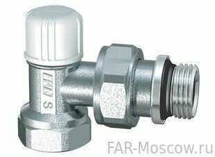 Клапан 1/2" FAR запорный угловой радиаторный