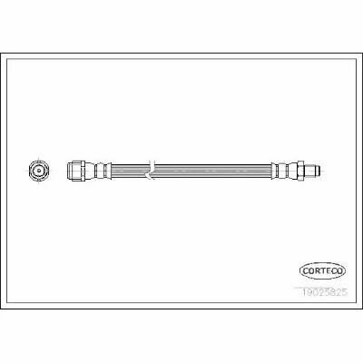 Шланг тормозной CORTECO 19025825 задний 280 мм Mercedes W202, W210, W220