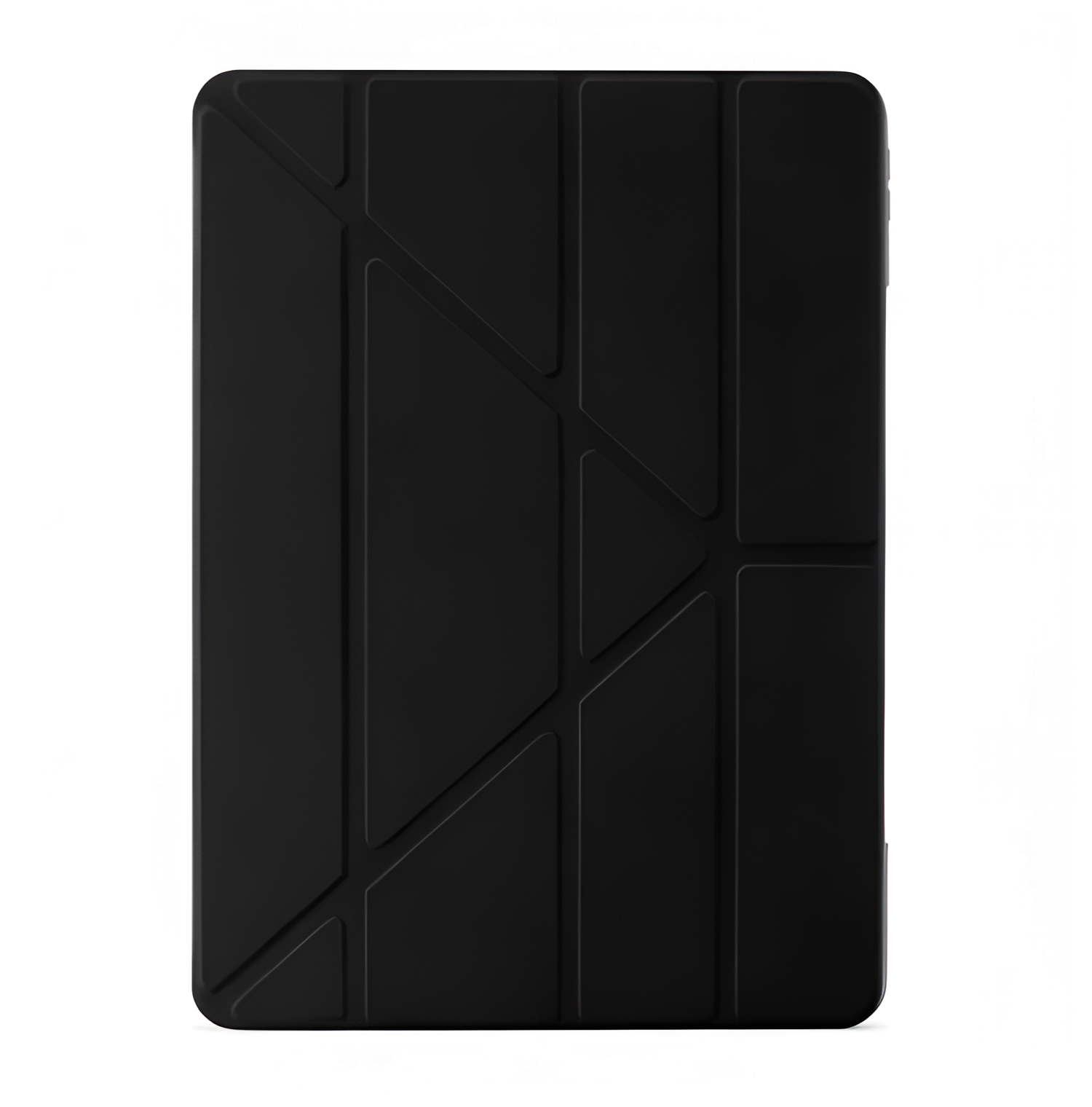 Чехол MyPads с подставкой Оригами для iPad Air 2 - A1566, A1567 черный пластиковый