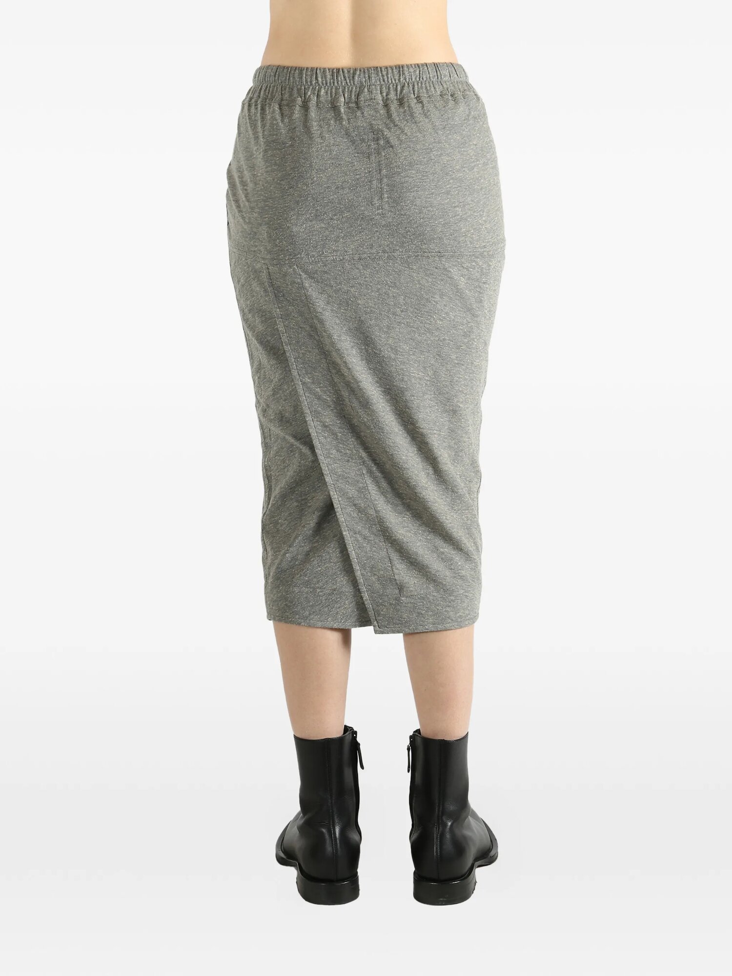 Юбка Rick Owens Drawstring-fastening midi skirt, размер S, серый — фото 1