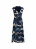 Платье Ralph Lauren Collection Cap-sleeve pattern midi dress