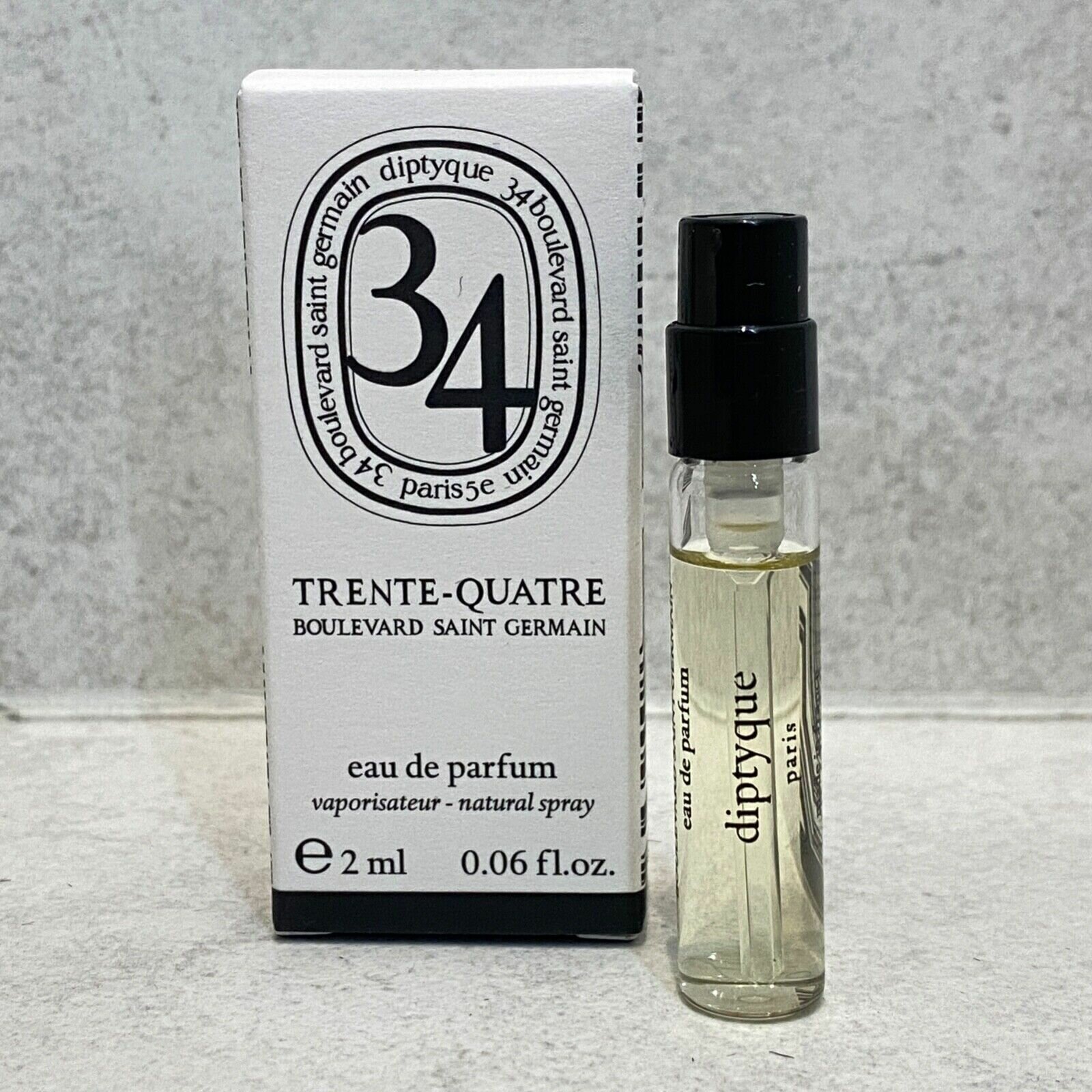 Парфюмерная вода Diptyque 34 Boulevard Saint Germain Eau De Parfum миниатюра 2 мл / Пробник духов Диптик 34 Булевард Сент Жермен О Де Парфюм