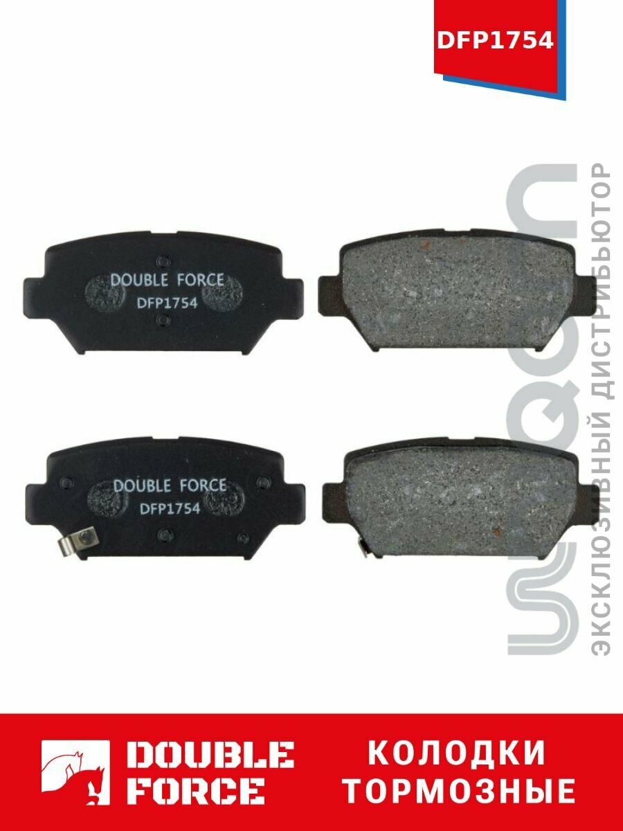 Колодки тормозные задние Mitsubishi ECLIPSE CROSS 2017 - Double Force DFP1754