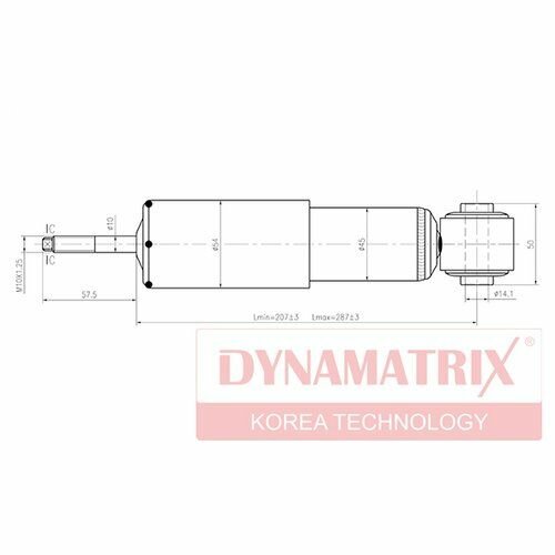 Амортизатор подвески передний Dynamatrix-Korea DSA344261 для VW Transporter IV