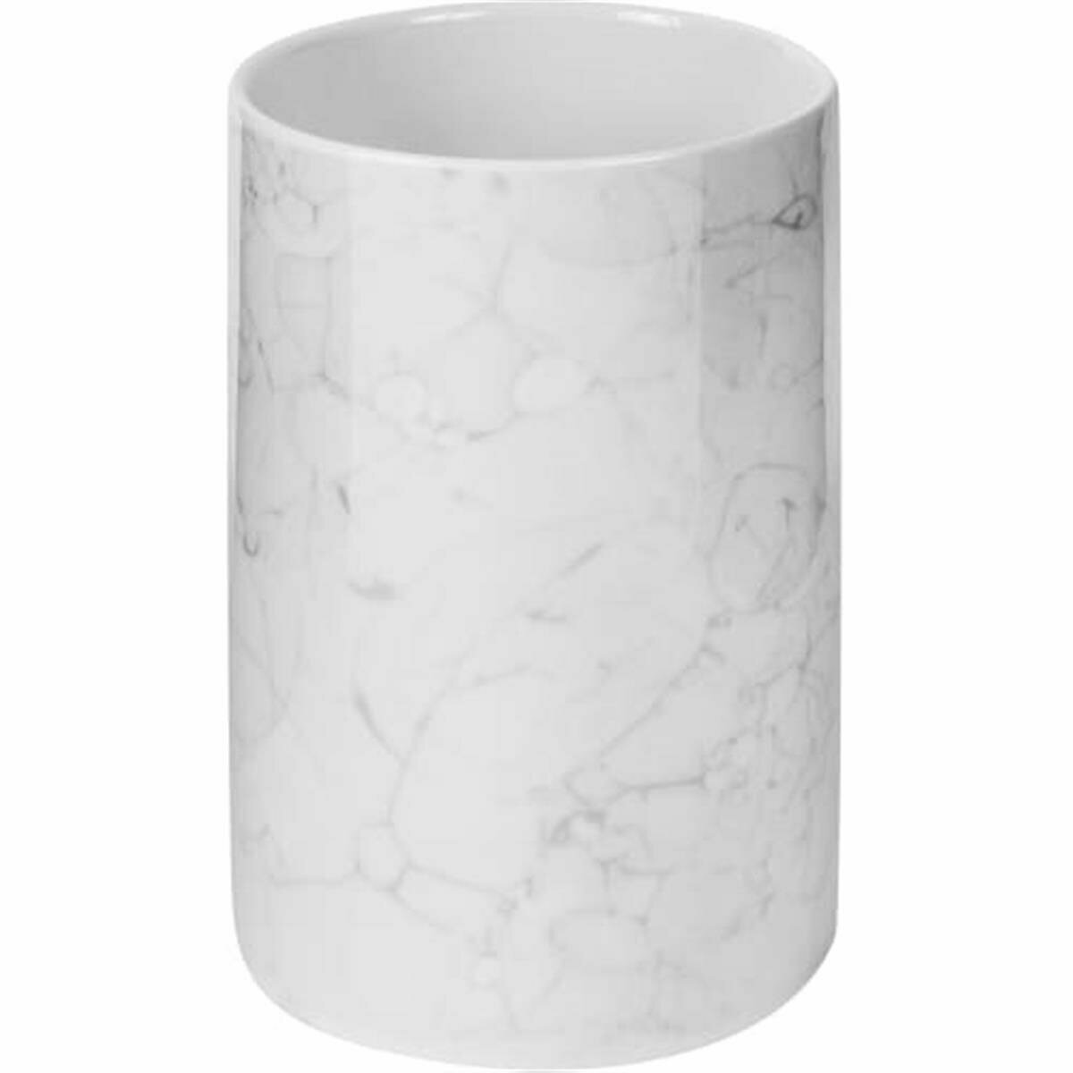 Стакан для зубных щёток Marmo , керамика, цвет белый